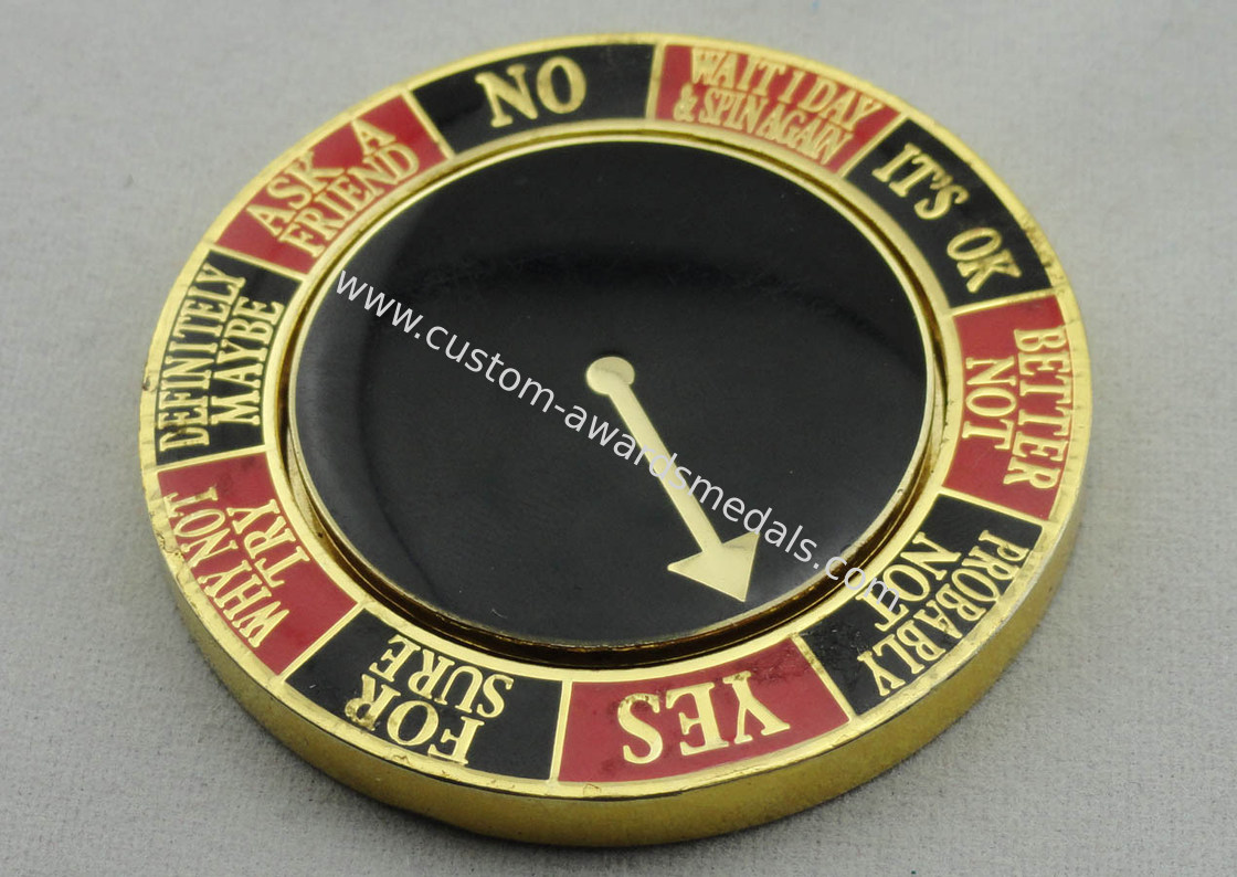 High Quality Zinc Alloy Soft Enamel Spinning Coin with Anti Brass, Anti ...