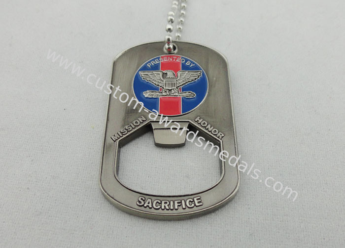 Presented Personalised Dog Tags , zinc alloy , soft enamel , antique ...