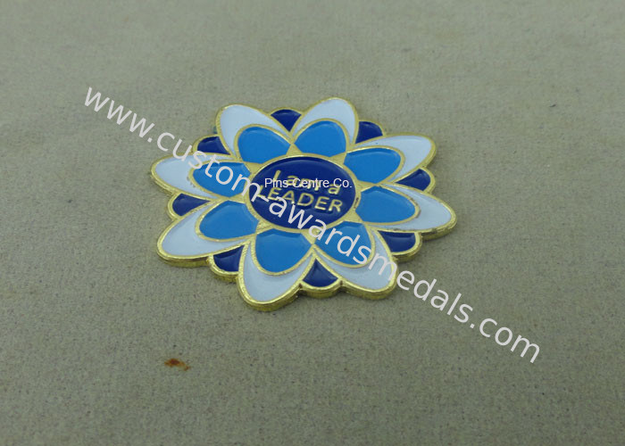 Brass Die Stuck Name Plate Pins , Hard Enamel Pin For Promotional ...