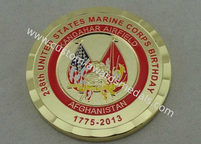 238th United States Marine Corps Birthday Coin , Copper Stamped Gold ...