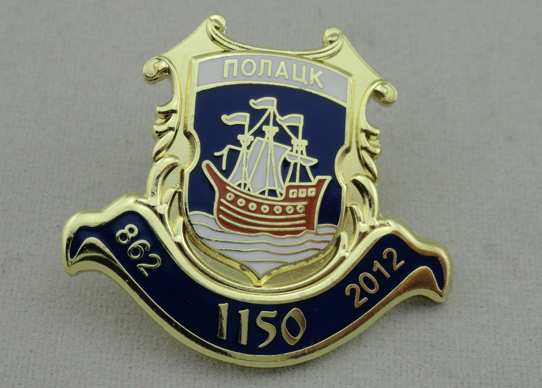 3D Metal Brass Imitation Hard Enamel Pin, Sports Lapel Pins with Gold ...